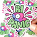 Bi Panic! Vinyl Sticker – Handmade Pride