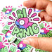 Bi Panic! Vinyl Sticker – Handmade Pride